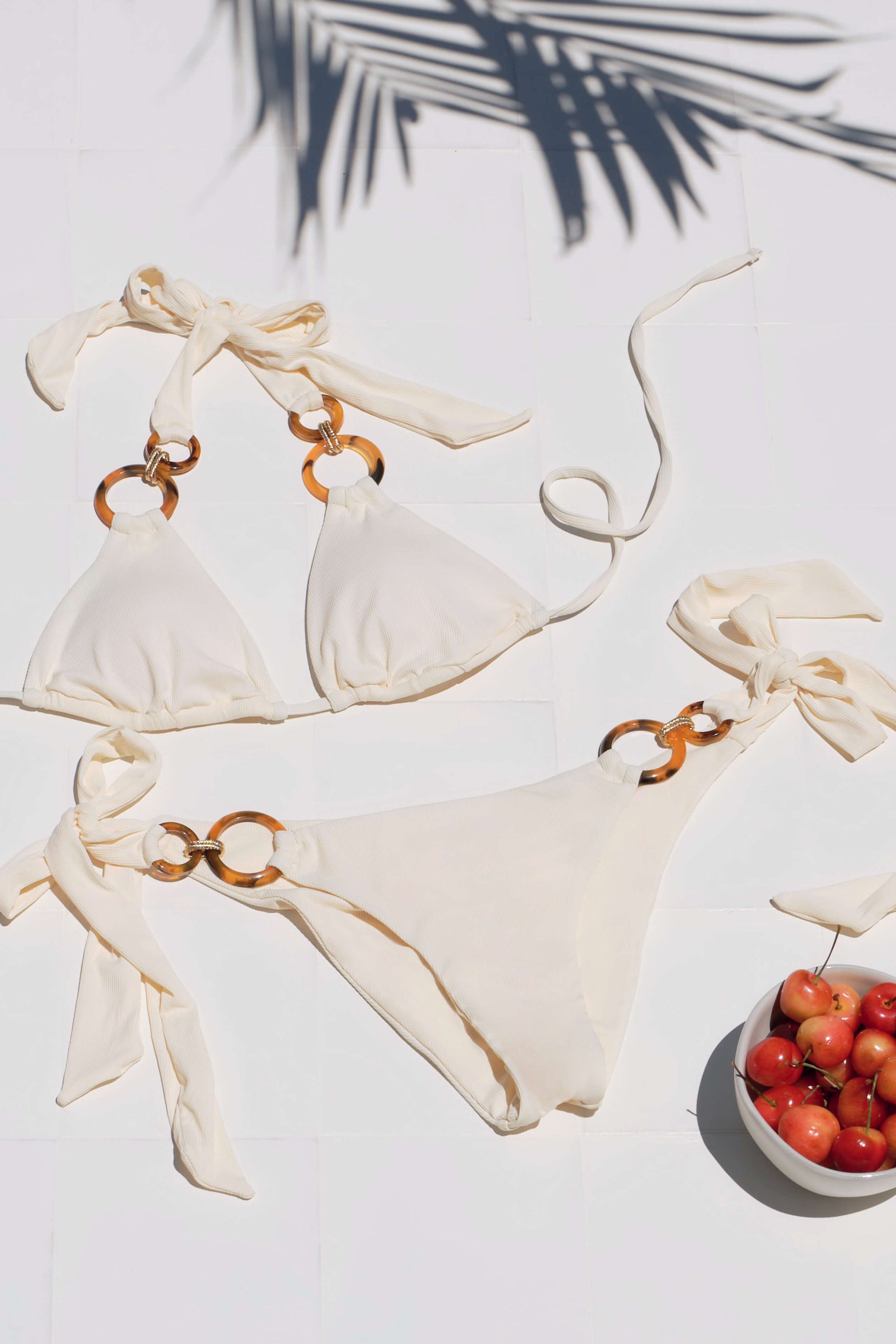 Tulum High Waisted Bottom - Creme Brulee – Bahimi